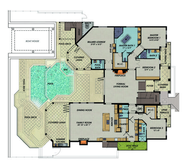 Gulf Chase House Plan | Naples Florida | House Plans