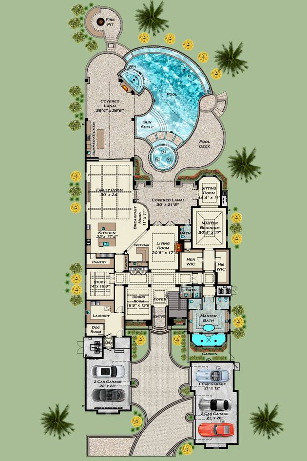 Nelsons Walk House Plan | Naples Florida | House Plans