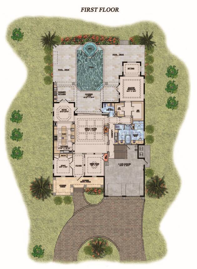 Diamond Head House Plan | Naples Florida | House Plans