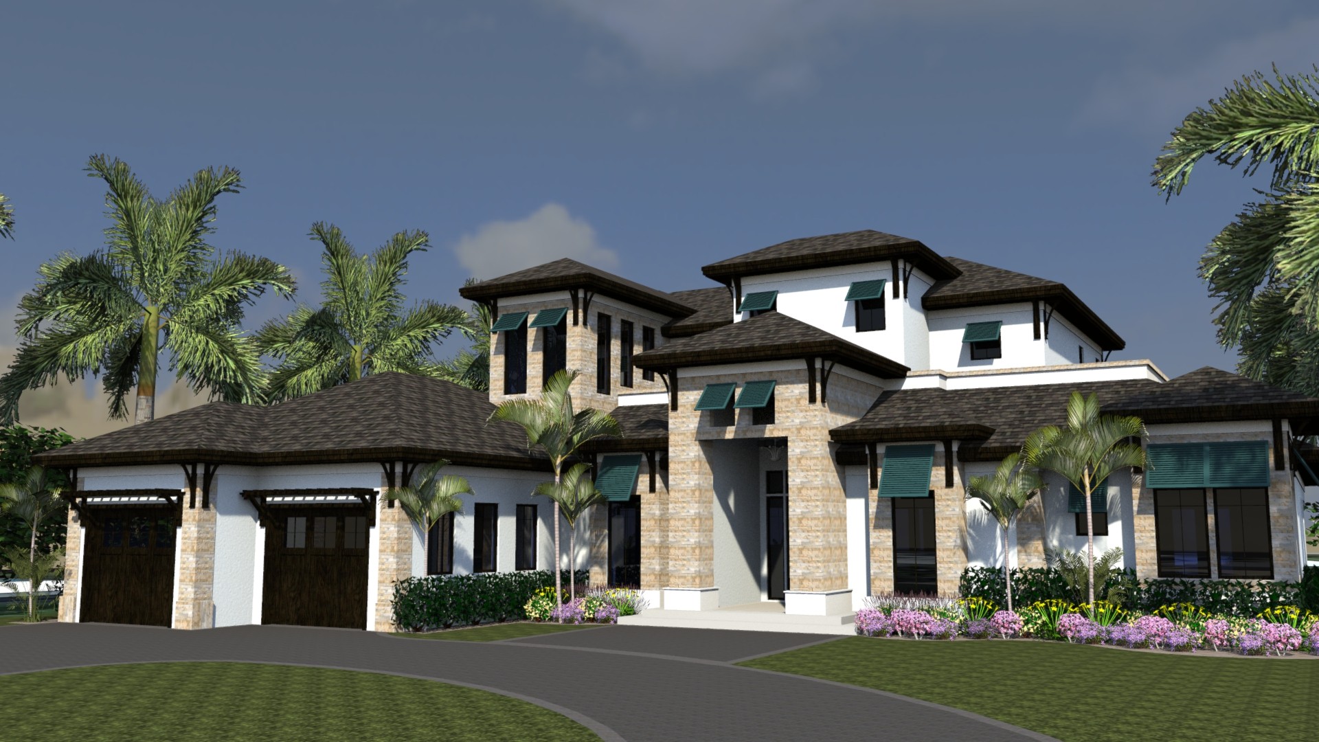 Three Palms House Plan | Naples Florida | House Plans